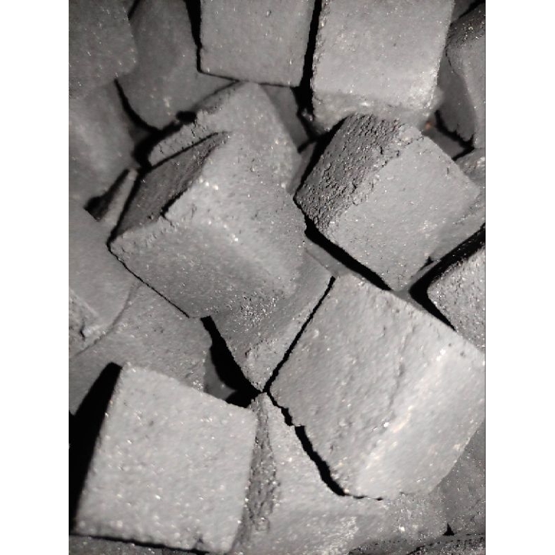 Charcoal cube (Coconut Shell charcoal Brick) premium Grain | Shopee ...