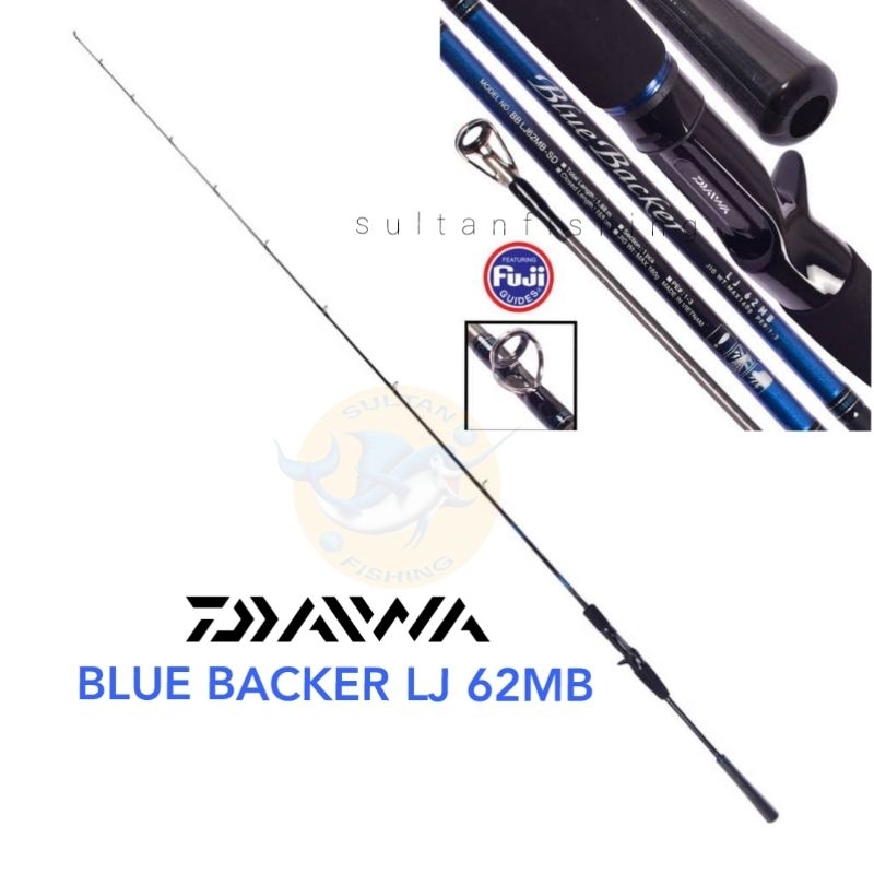 Daiwa BLUE BACKER LJ 62MB fishing rod pe 1-3 | Jig 160gr | Reel over ...