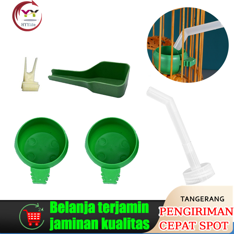 Set of 5 Pcs Funnel Containers Refillable Tools Feed Bird Cat Dog Food ...