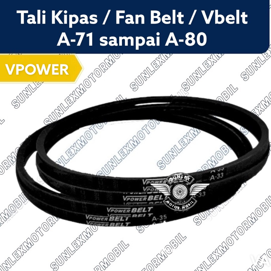 MESIN Fan BELT A78 VBELT A78 FAN Strap Type A VPOWER A78 VPOWER Washing ...