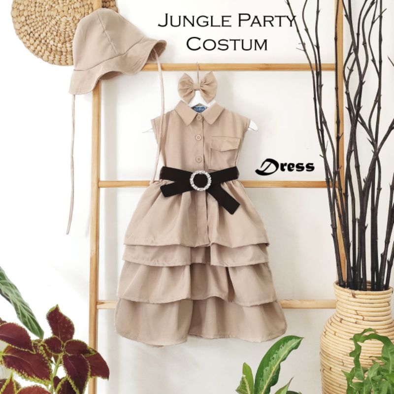 Jungle Dress/ Zoo Dress/Safari Dress/Garden Theme Dress/Girl's Safari ...