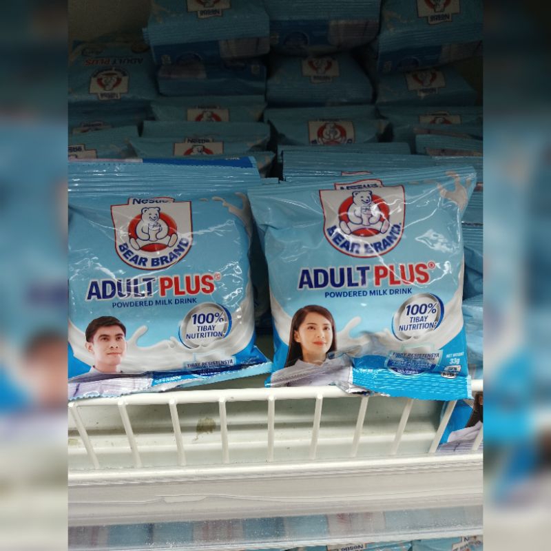 Bear Milk Powder BEAR BRAND ADULT PLUS // 33gram Sachet | Shopee Malaysia
