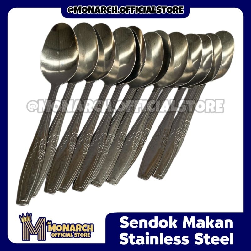 Stainless STEEL TABLE SPOON (12 PCS) | Shopee Malaysia