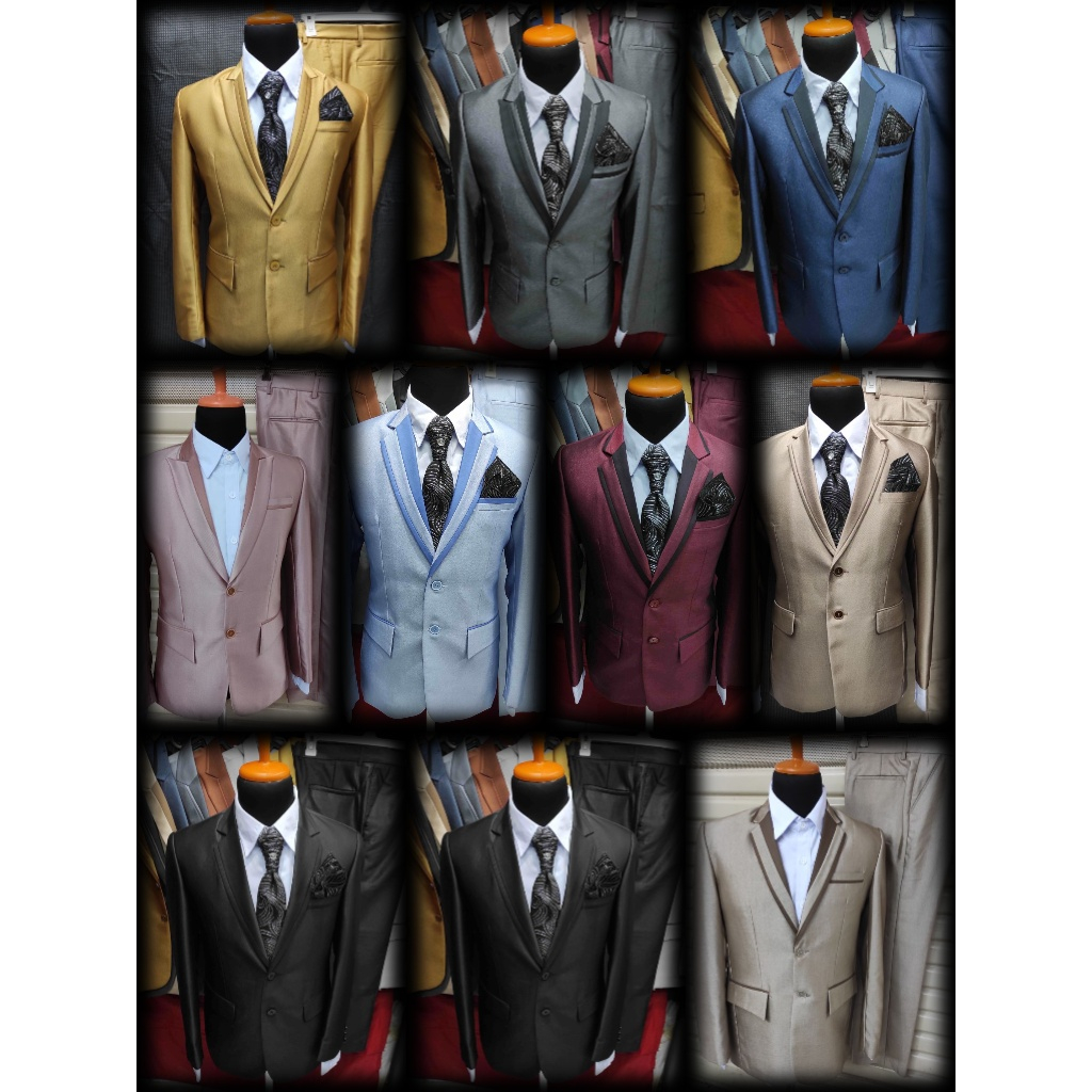 HITAM Jas Semi Woll (SIZE S M L XL XXL) jas maten jas Bridal jas nikah ...