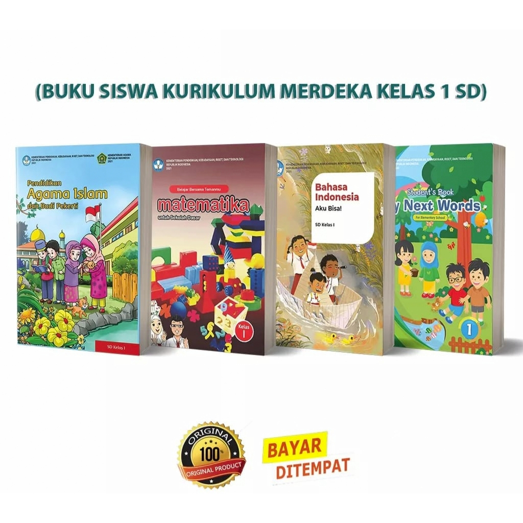 Book Package Class 1 SD Curriculum Merdeka Ministry Of Education ...