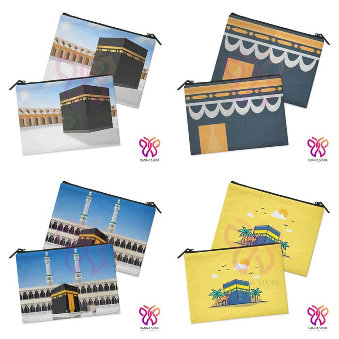 Mecca Madinah Kaaba Arabic Hajj Umrah Souvenir Wallet Pouch 2 | Shopee ...
