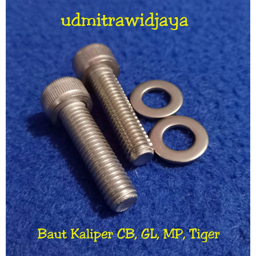 Stainless L bolts for Honda Disc caliper brackets / Honda CB, MP, Tiger ...