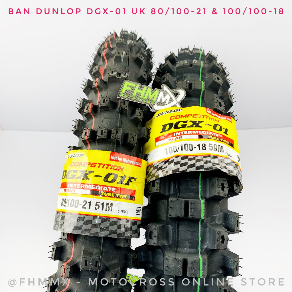 Dunlop DGX-01 DGX-01F and D952 D952F 18/21 tires | Shopee Malaysia
