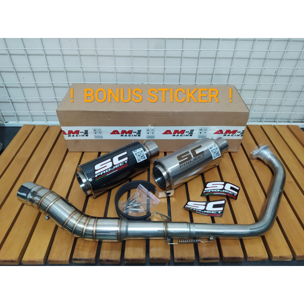 Exhaust Racing SC Project Titan Carbon R15 VVA V2 V3 V4 M Vixion NVA ...