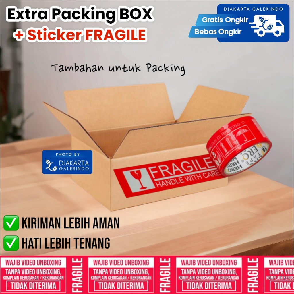 Extra Box Packing Fragile handle with care (Highly Recommended) | Shopee Malaysia