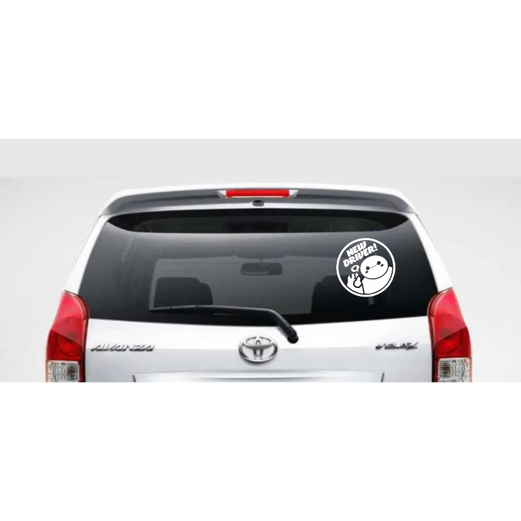 Car sticker cutting sticker baymax new driver Car Glass sticker ...
