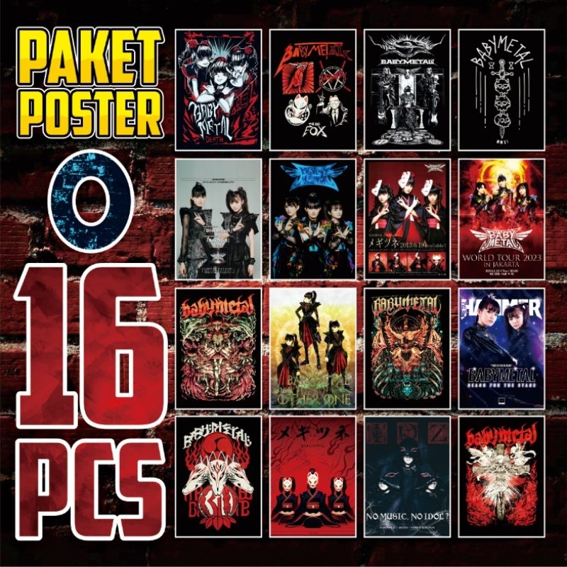 METAL BAND Poster - Pack of 16 pcs | Shopee Malaysia