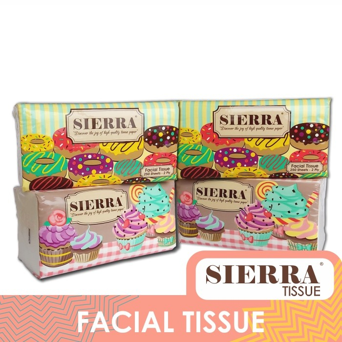 Sierra 250s 2ply Facial Tissue/250 Sheets 2ply Soft Facial Tissue ...