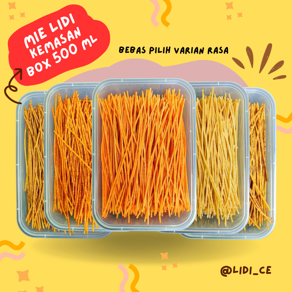 Milidi BITING Stick Noodles 500ml BOX Packaging | Shopee Malaysia