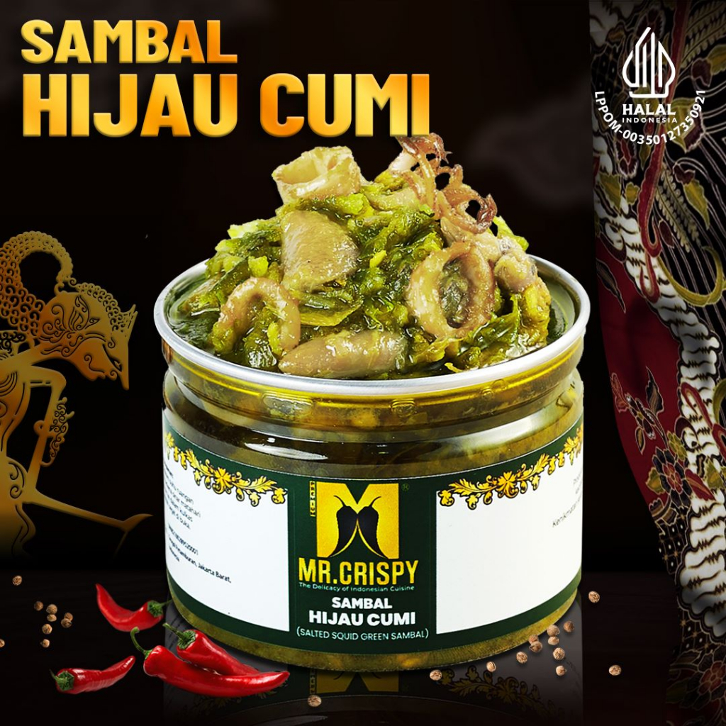 HIJAU Green Squid Sambal/Viral Green Squid Sambal Mr. Crispy – Ready-to ...