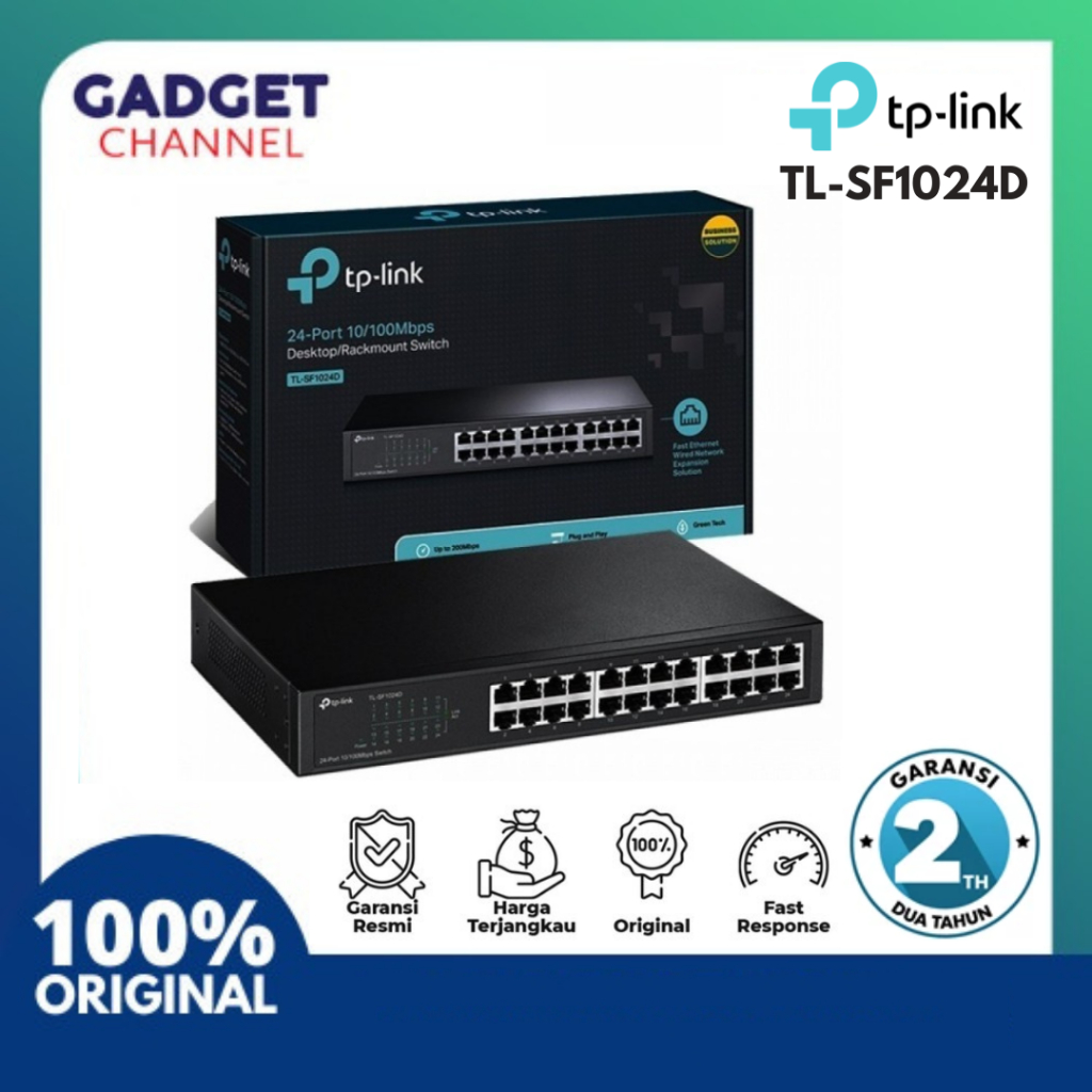 Tp-link TL-SF1024D 24-Port 10/100Mbps Desktop/Rackmount Switch - 2 Year ...