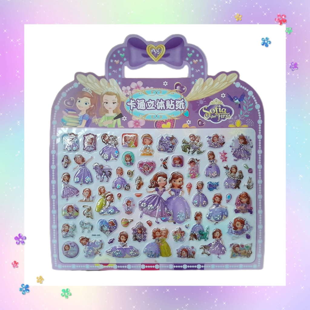 Bag Sticker Picture Paste Sticker Embossed Sticker Children Disney ...