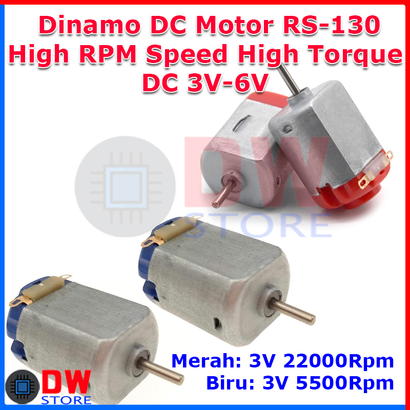 Dynamo DC Motor RS-130 130 DC 3V High RPM Speed High Torque RC Car Toy ...