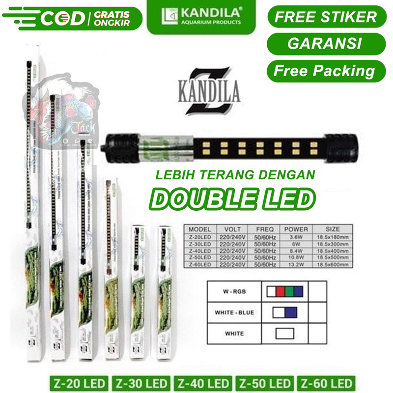 KANDILA Z series 2 LED Aquarium Submersible Light 20.30.40.50.60.80.100 ...