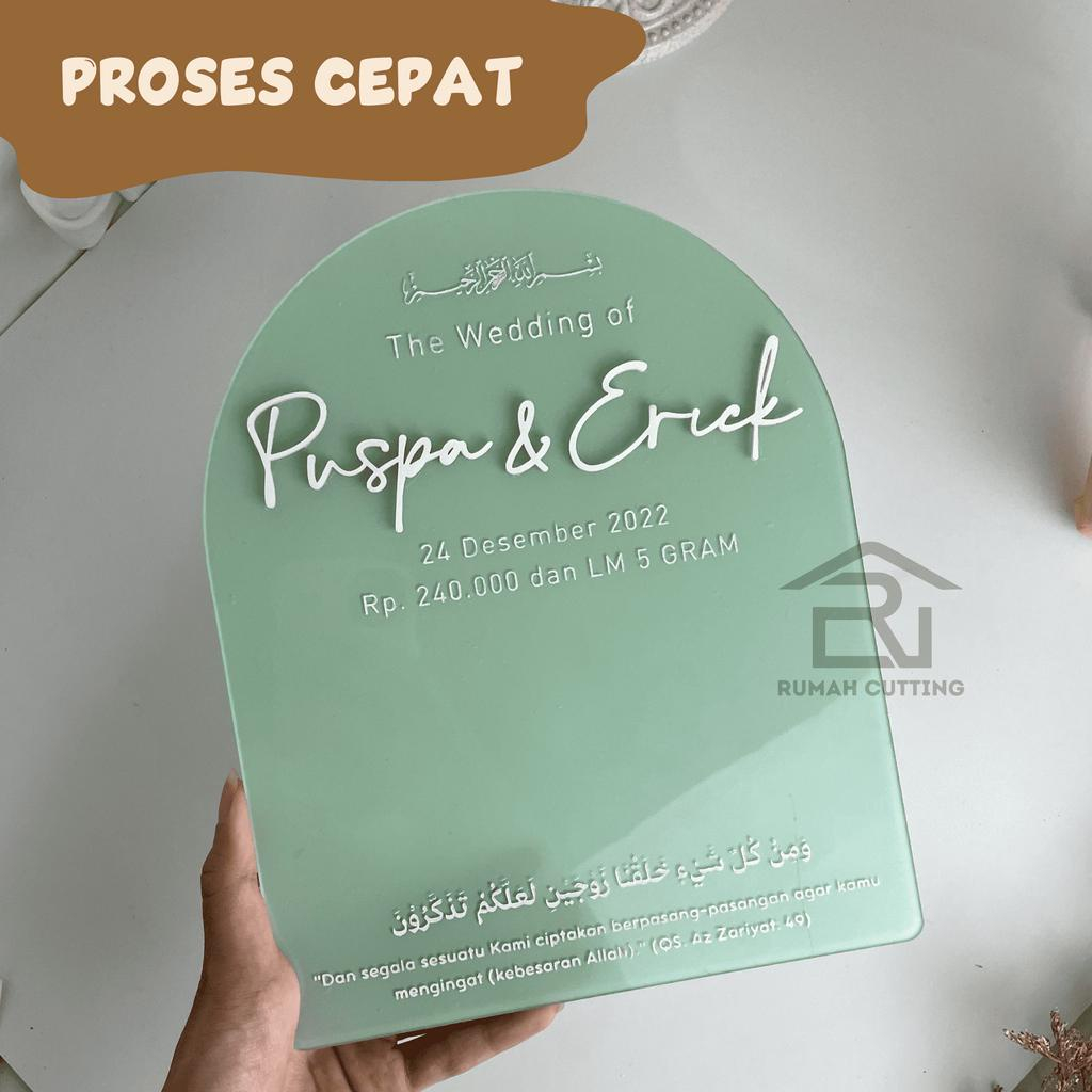 [BIG] Acrylic Wedding Dowry Dome Acrylic Color Aesthetic Dowry Custom ...