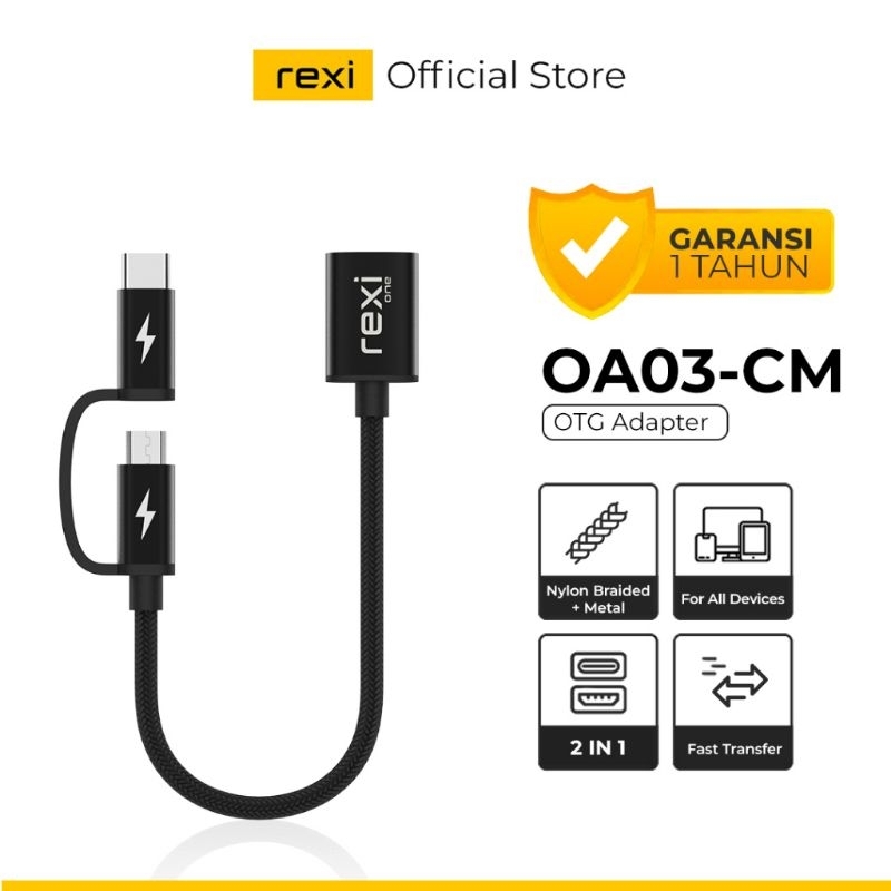 Rexi OA03-CM 2 in 1 Adapter OTG USB 3.0 to Micro USB and Type-C ...
