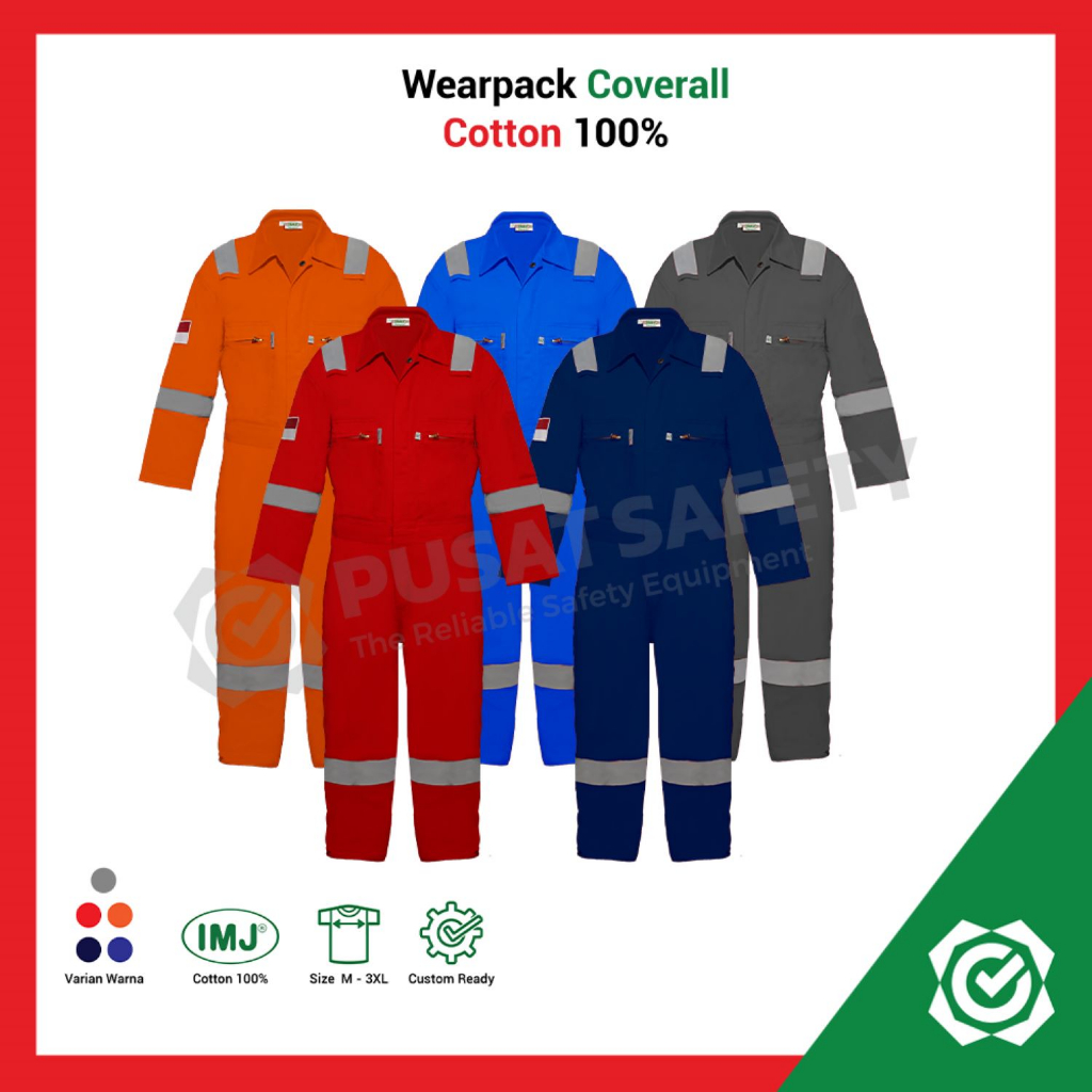 IMJ Full Cotton 3M Wearpack Safety Coverall Fire Resistant Project Work ...
