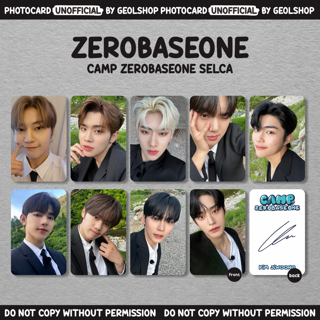 Unofficial PHOTOCARD SET | Zerobaseone ZB1 | Member PROFILE | Zb1 CAMP ...