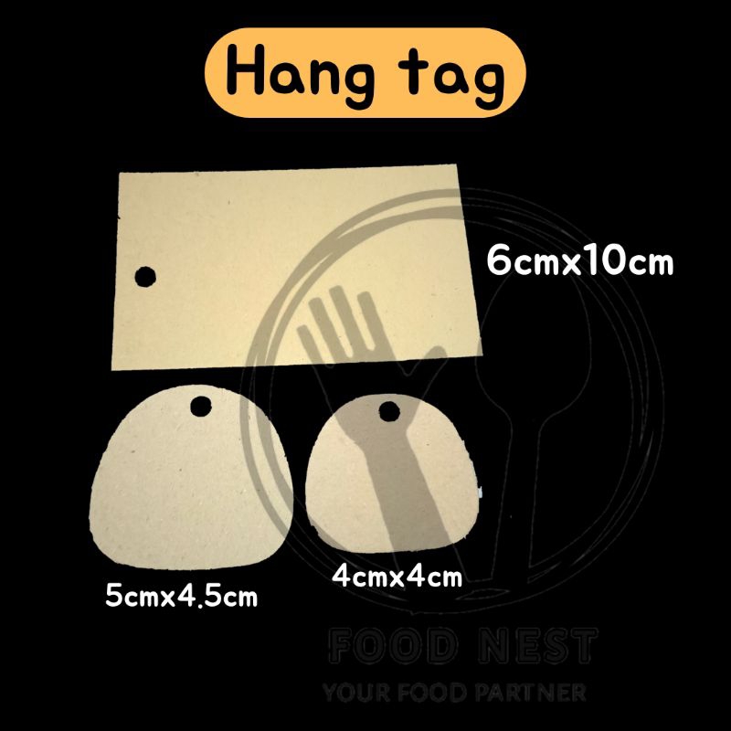 Hang TAG / PLAIN KRAFT HANGTAG PROPORATED / HANGTAG LABEL PLAIN KRAFT ...