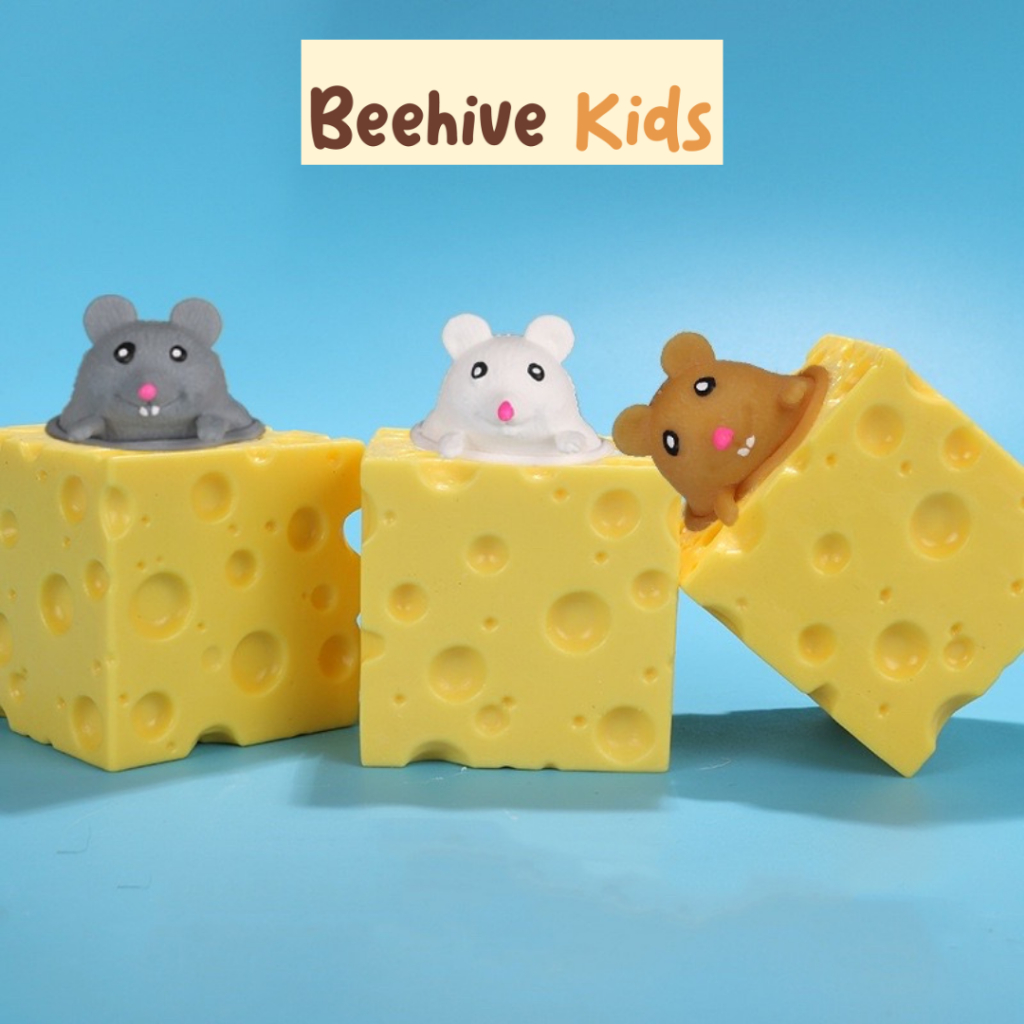 Beehive Toy Pop it Squishy Silicone Rubber/Cute Squeeze Cheese Rat Toy ...
