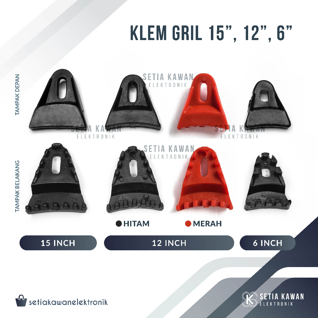 MERAH Grill Clamps 15" 12" 6"/ Ram Ears / Grill Cover Clamps / Speaker ...
