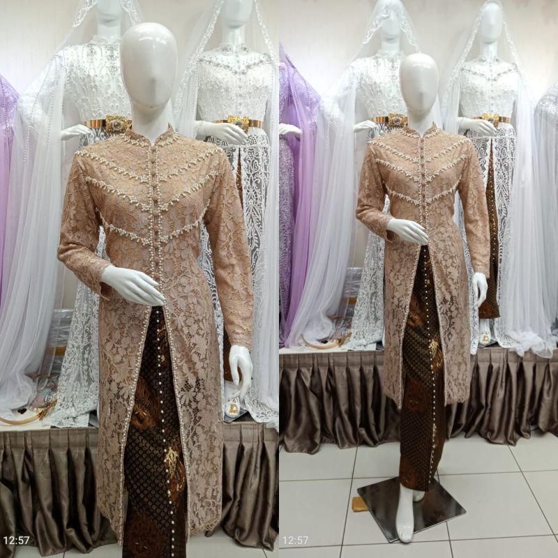 Mother-in-law model kebaya/pearl tunic/ajah top/size M, Ld 95. size L, Ld 100. size. Xl LD 110 ...