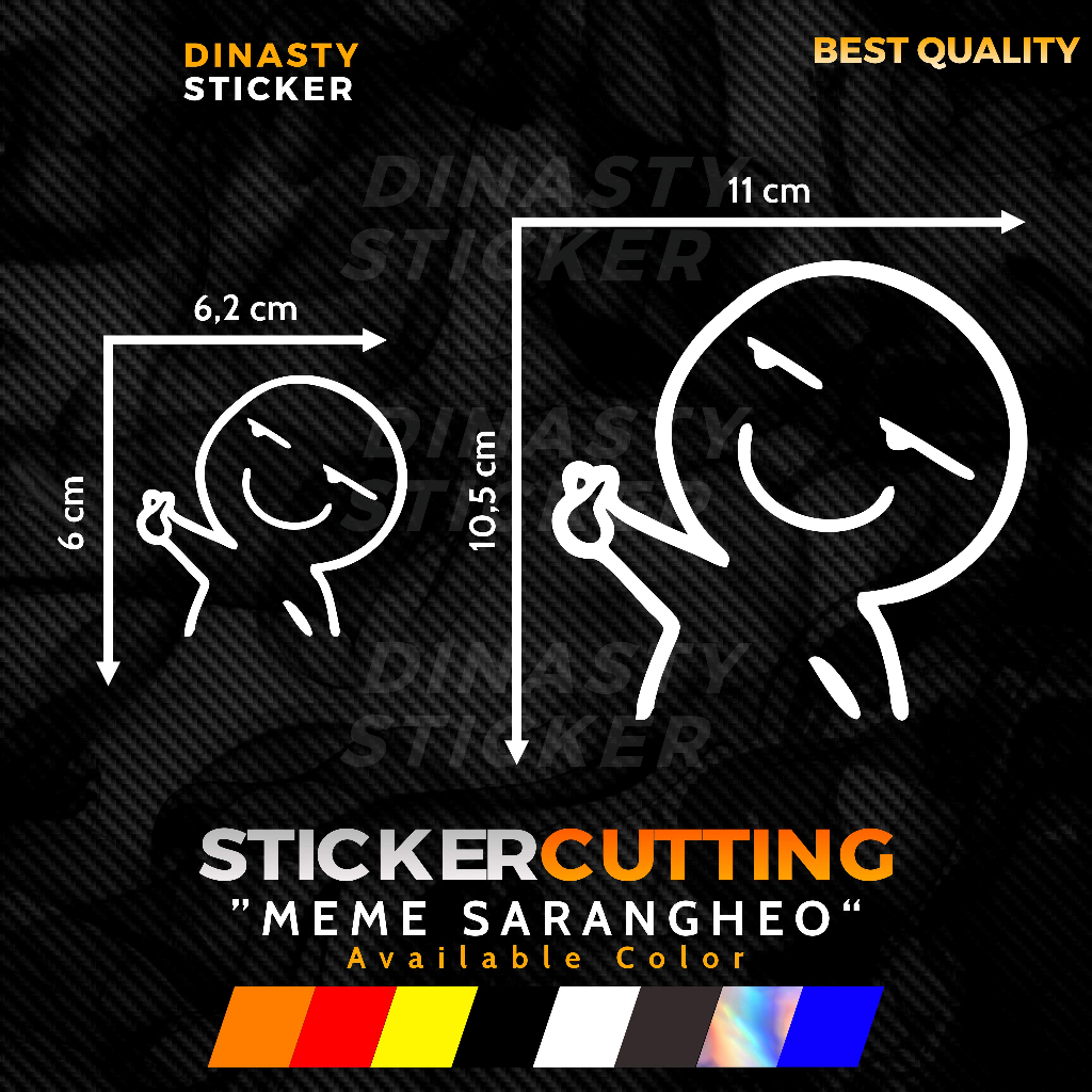 Sticker STICKER CUTTING Memes Soganyo FINGER VIRAL | Shopee Malaysia