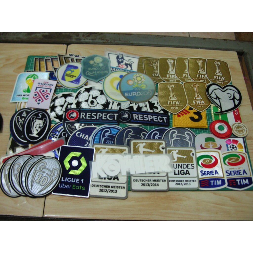 Patch Jersey Football Club Italy England Spain UCL UEL World Cup Etc ...