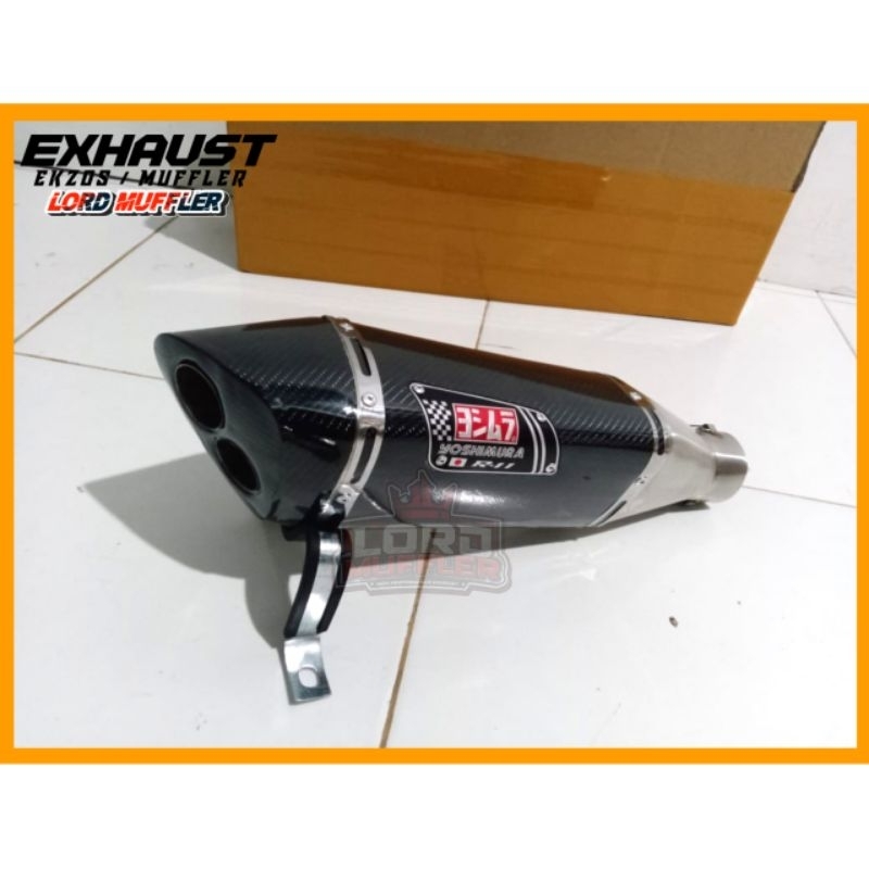 Yoshimura R11 black Exhaust Muffler only Inlet 50/51 mm | Shopee Malaysia