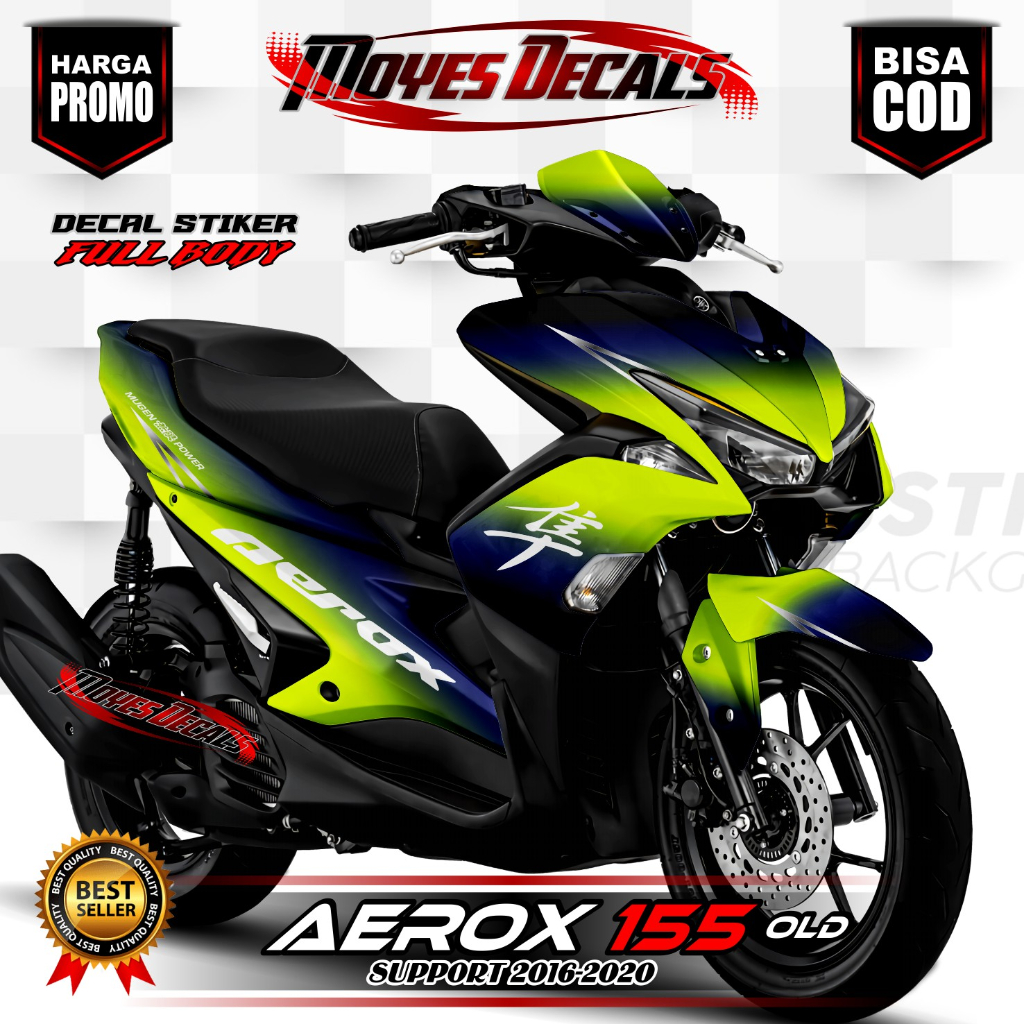 Aerox Old Full Body Decal Viral Aerox Old Japan Kanji Sticker | Shopee ...