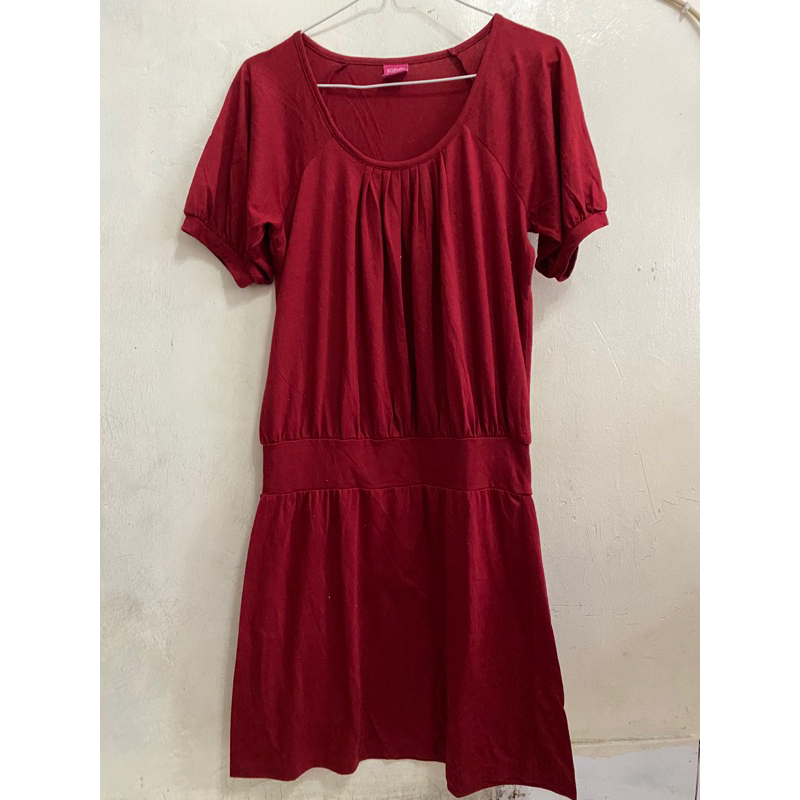 MERAH Preloved DRESS Red | Shopee Malaysia