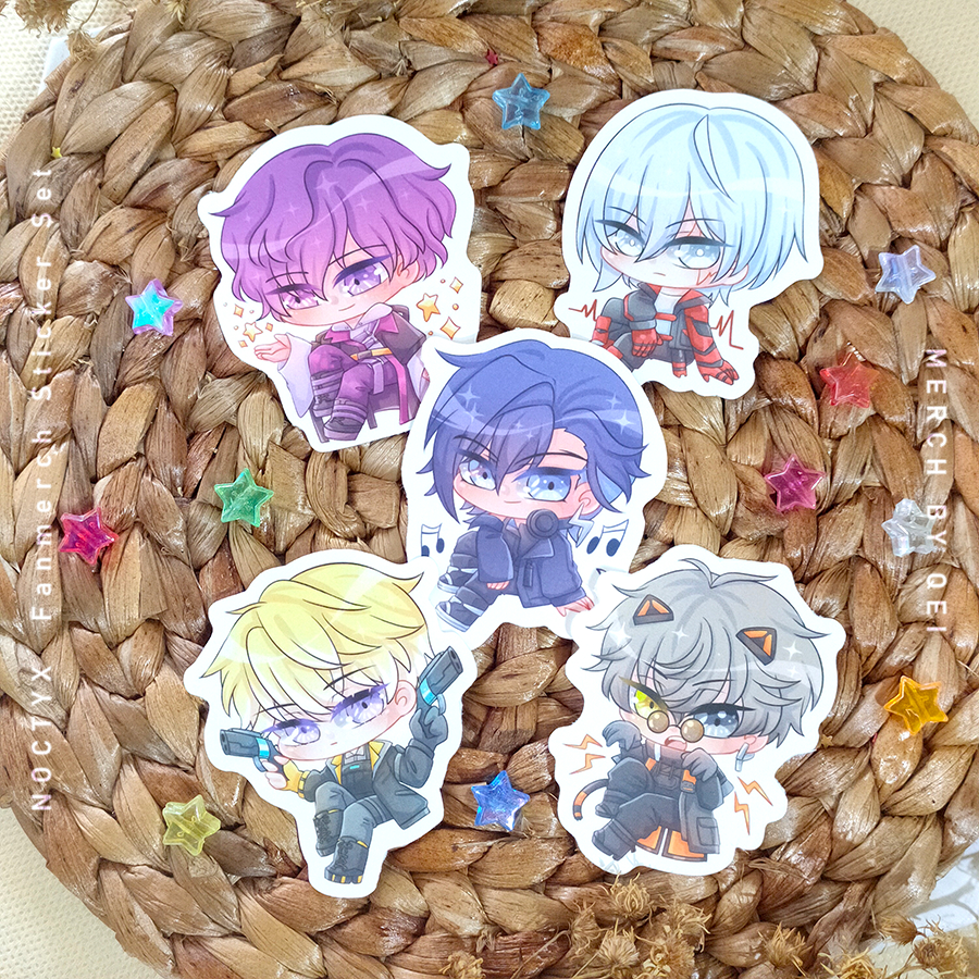 V-tuber Sticker Nijisanji Noctyx Sticker Fan Merchandise Merch by Qei: Alban Knox, Sonny Brisko ...
