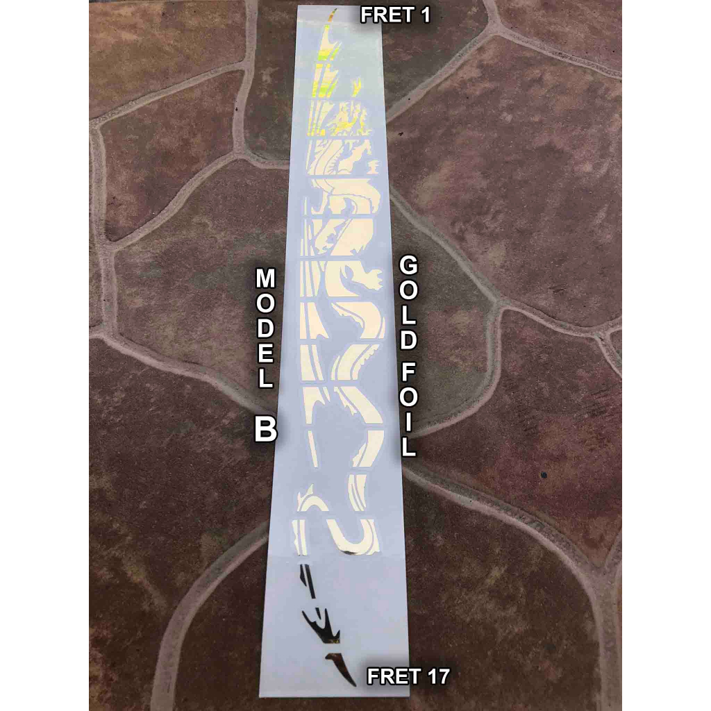 Dragon Snake Dragon Sticker Inlay Guitar Fretboard Electric Acoustic ...