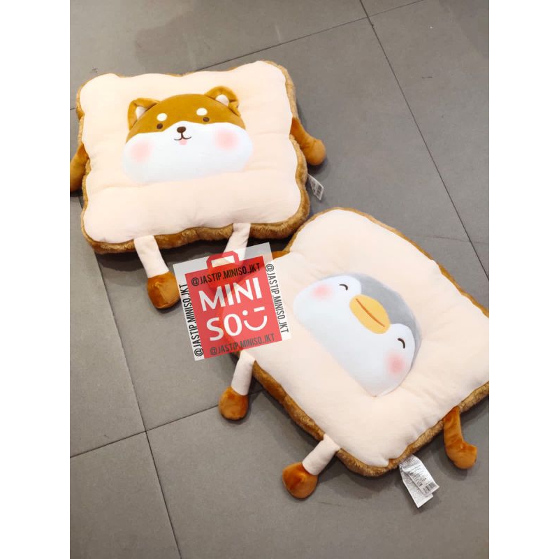 Miniso Sitting Pillow Seat Cushion Cartoon Series Sliced Bread Penguin ...
