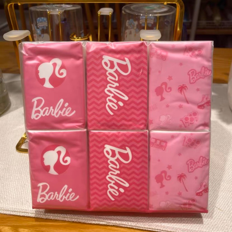 |Miniso x barbie tissue tissue contains 12 pcs | Shopee Malaysia
