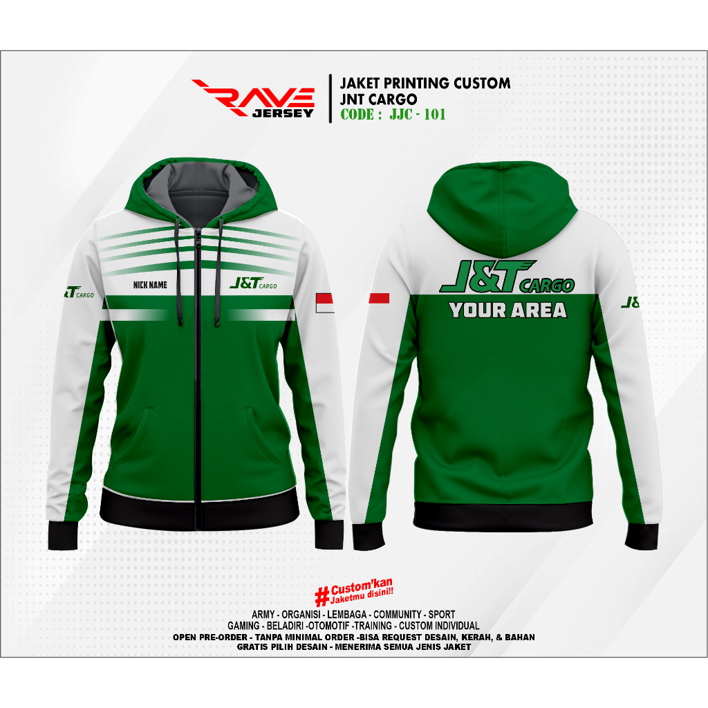 J*** CARGO FULL PRINTING SUBLIMATION CUSTOM Courier Jacket (Design Like ...