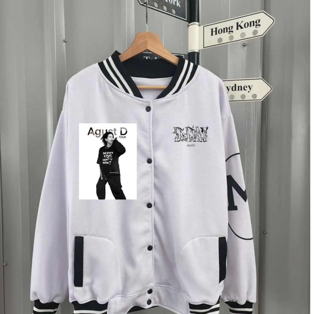 Suga Dday Jacket, Varsity Personal Model, cool hat free design for the ...