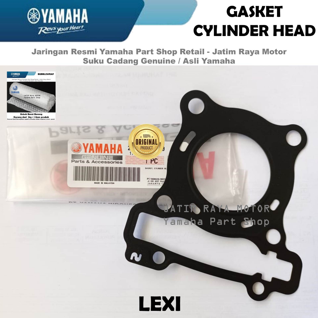 Gasket Cylinder Head Packing Pak Kop Lexi Original Original Yamaha ...