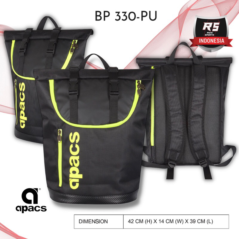 Apacs BACKPACK BP 330pu BADMINTON Bag/Apacs BACKPACK Original | Shopee ...