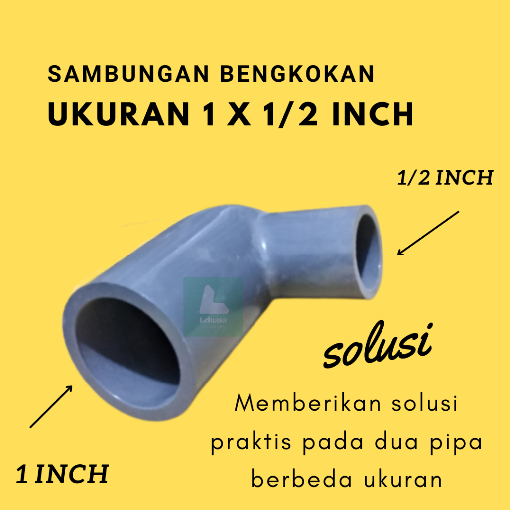 Knie Pvc Pipe 1x1/2 Inch Bend Turn Connection Keni Knee Elbow Fitting L ...