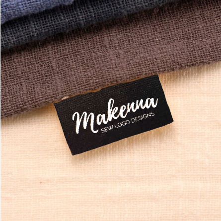 KATUN Cotton label | BLACK COTTON label | Black and white label ...