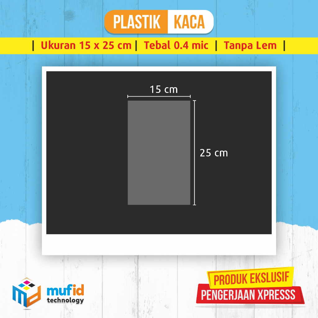 Plastic Glass/Souvenir 15x25 cm WITHOUT GLUE (100 Sheets) | Shopee Malaysia