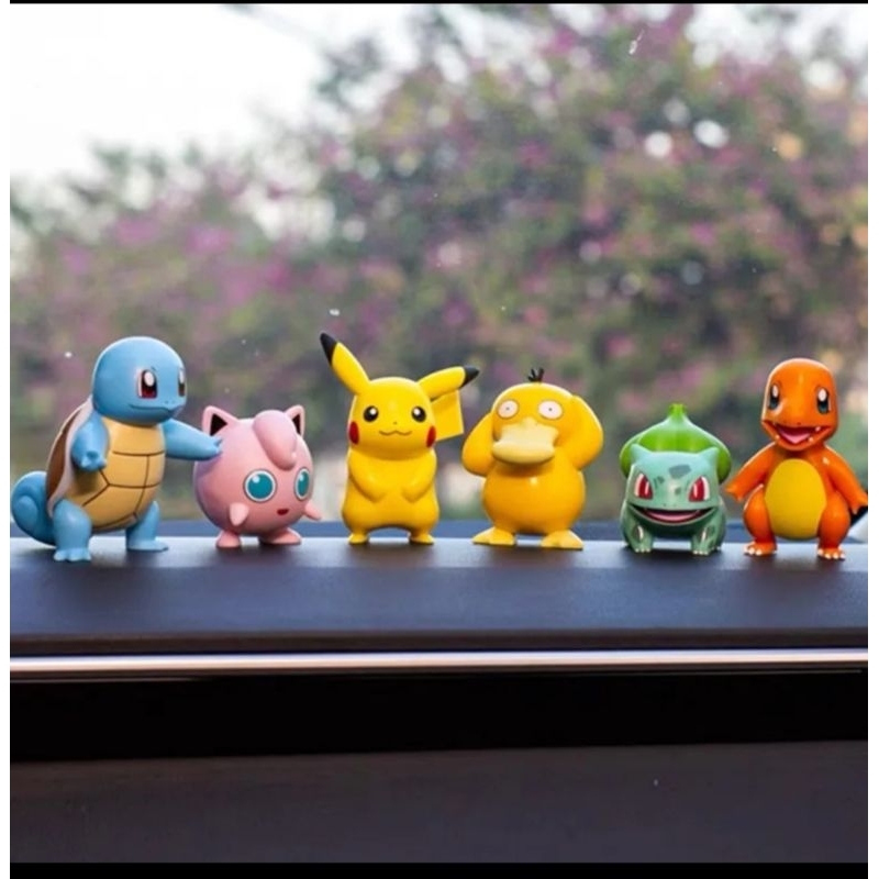 Miniature Pikachu Pokemon Charmander Psyduck JigglyPuff Cake Topper ...