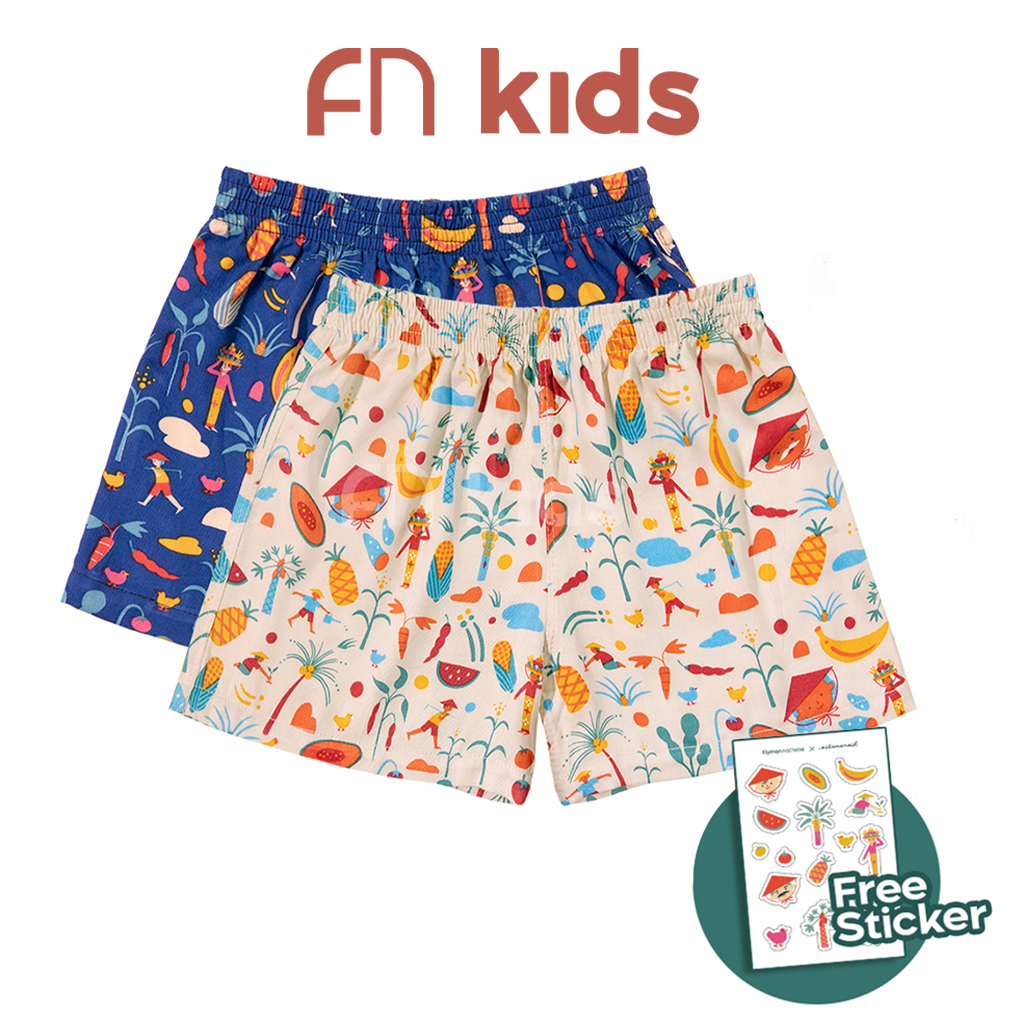 Fn Kids x Amalia Short Pants 1 pcs FNKC 3395 | Shopee Malaysia