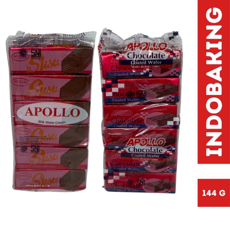 Apollo Wafer Chocolate Milk Chocolate Milk Chocolate 144g 1 Pack Contains 12pcs | Shopee Malaysia
